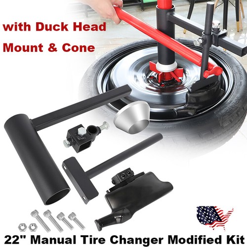 For Harbor Freight 22" Manual Tire Changer Duck Head Modification with ...