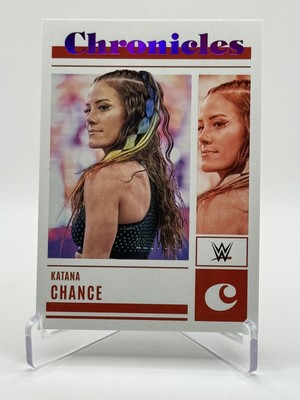 2023 Panini Chronicles WWE Katana Chance Pink Parallel 118/349 #68 Raw ...