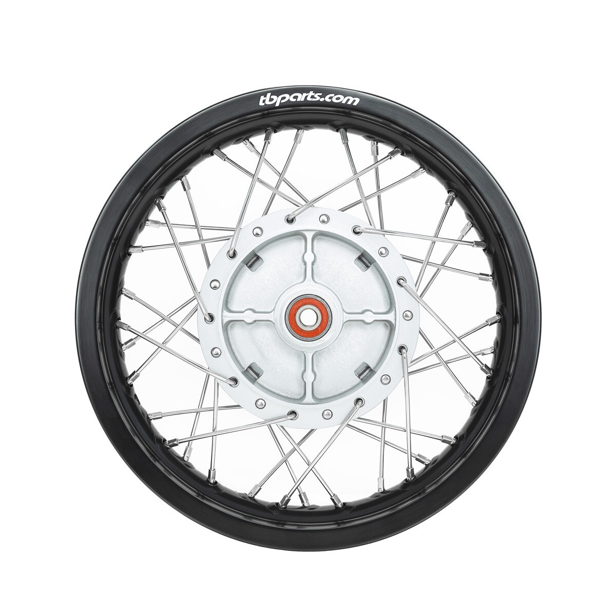 Kawasaki KLX110 KLX110L HD Rear Wheel Hub Spokes & Black Aluminum Rim ...