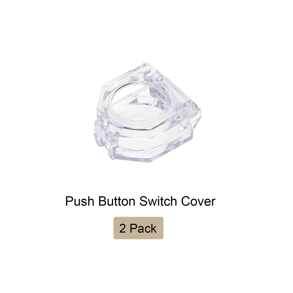 2Pcs Plastic Switch Covers Protectors Clear for Push Button Switches ...