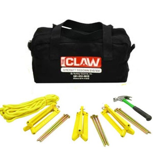 The Claw Aircraft Anchoring System C-100 - Holds 1,200 lbs. per Claw ...
