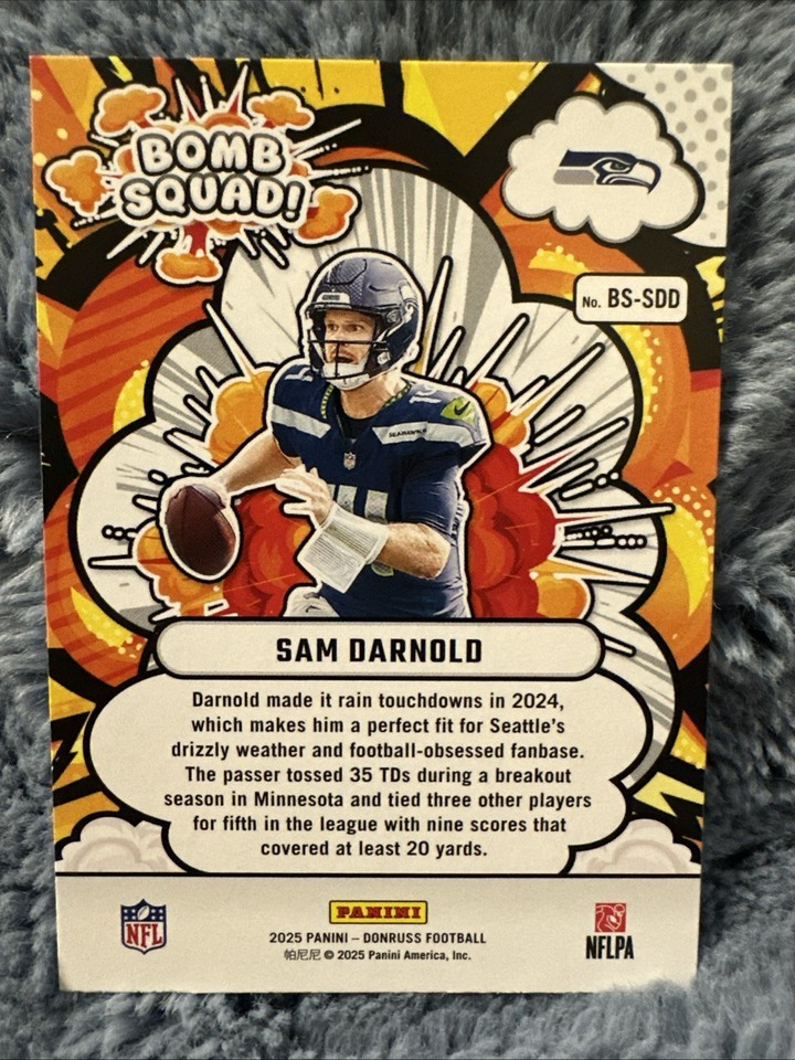2025 Donruss #BS-SDD Sam Darnold Bomb Squad | eBay