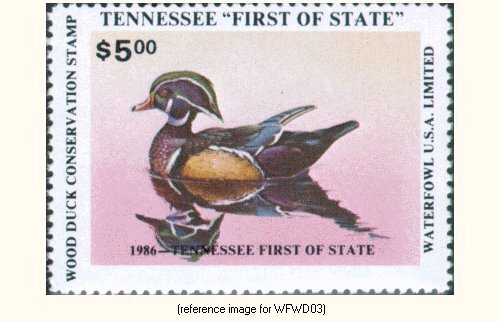 D2K Waterfowl USA Wood Duck Stamp 1986 $5.00 TN | eBay
