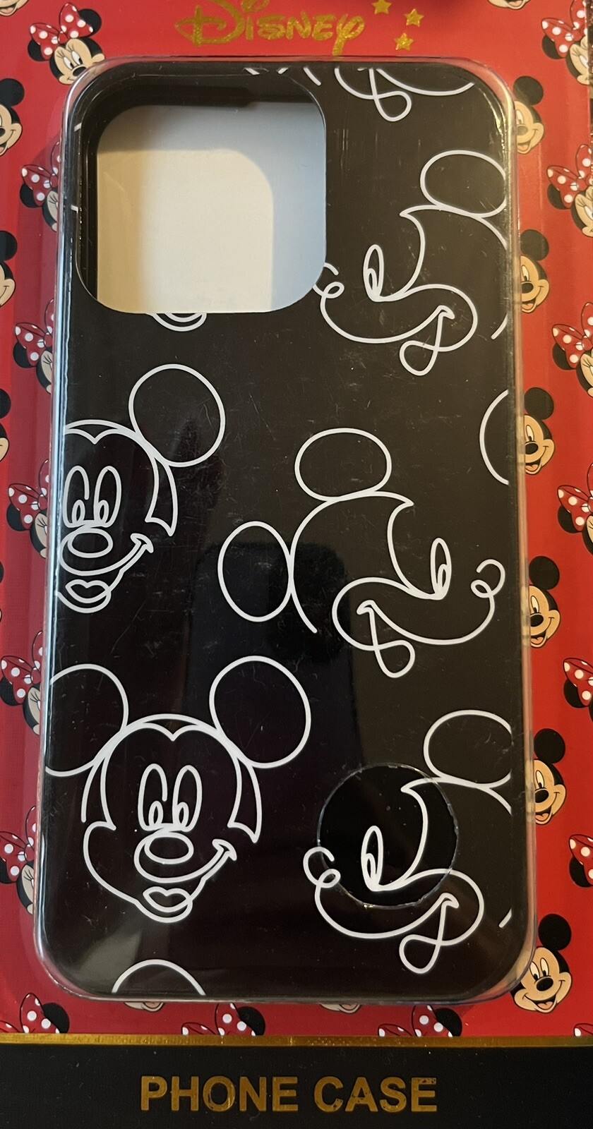 Disney Mickey Mouse Black & White Print Phone Case by Primark iPhone 13 ...