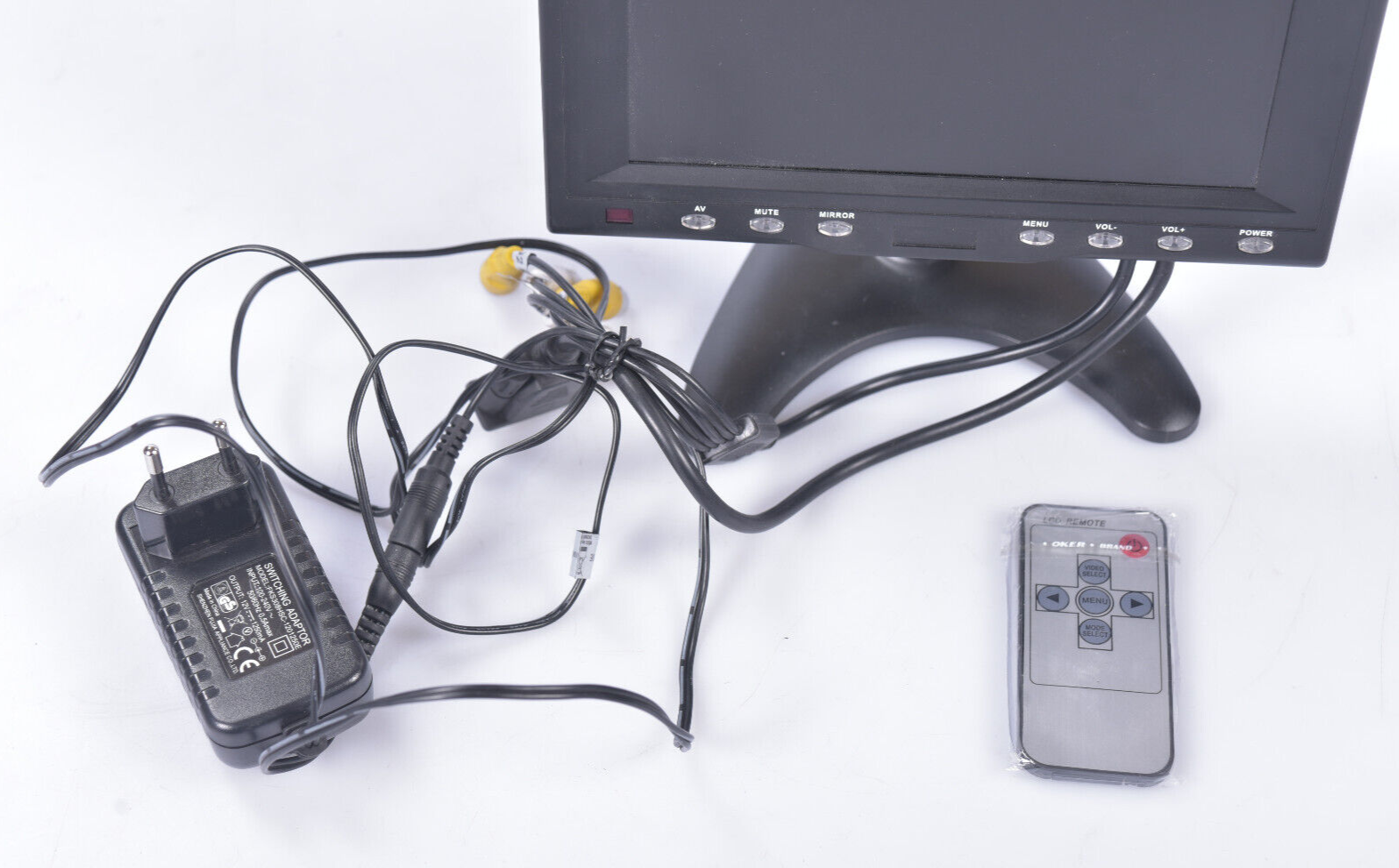 Conrad TFT Monitor 8" Überwachungsmonitor 20,3cm 4:3 Bildschirm 12V 23V ...