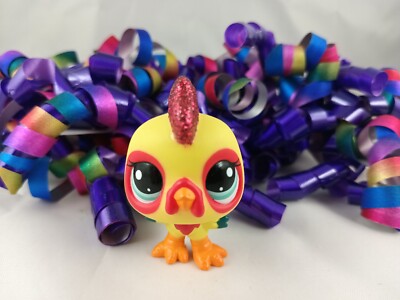 Littlest Pet Shop Special Edition Mail Away Rooster Bird Yellow Red ...