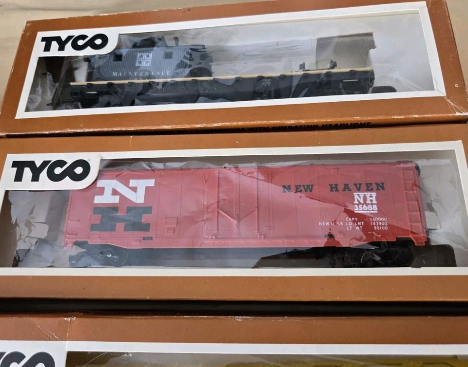 LOT of 5 Rare HO Tyco Rolling Stock Train Box Cars ~ NICE! Sante Fe, Reading Etc | eBay