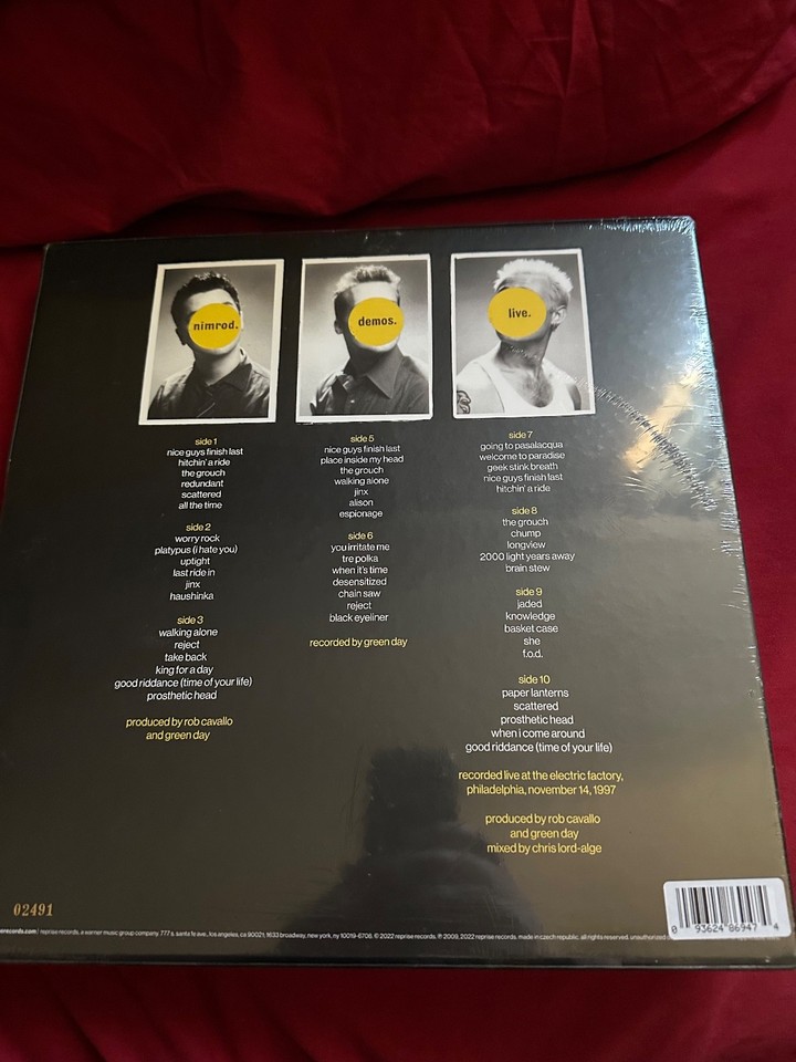 Green Day Nimrod Silver Vinyl 25th Anniversary Box Set SEALED | eBay UK