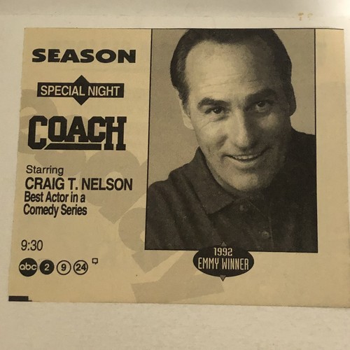 Coach Tv Series Print Ad Advert Craig T Nelson Tpa3 | eBay