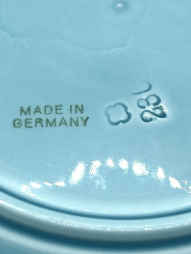 Antique MAJOLICA G.S Zell German 7 1/2" Plate - Bird and Berry Pattern ...