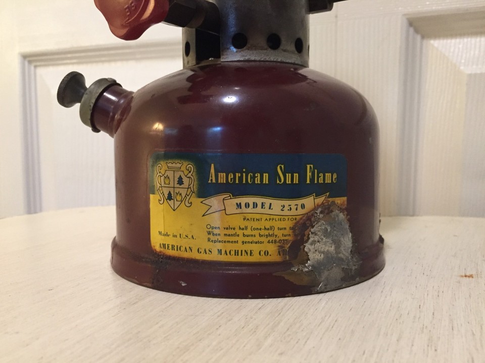 VINTAGE AGM American Sun Flame Model 2570 Lantern UNTESTED--PARTS ...