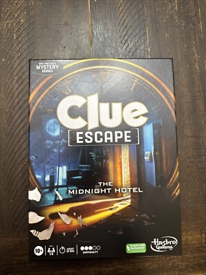 Clue Escape The Midnight Hotel one-time solve Escape Room Board Game | eBay
