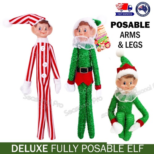 Bendable Elf Elves Behavin Badly Poseable Elf Tinsel Bend & Pose Plush ...