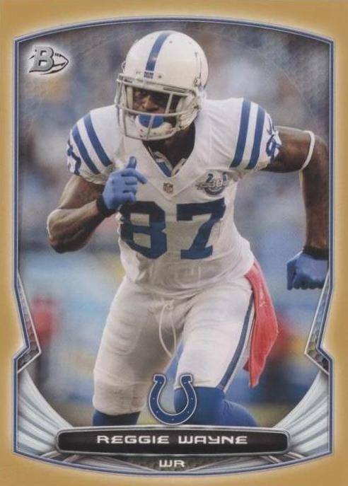 2014 Bowman - Reggie Wayne #36 Gold /75 for sale online | eBay