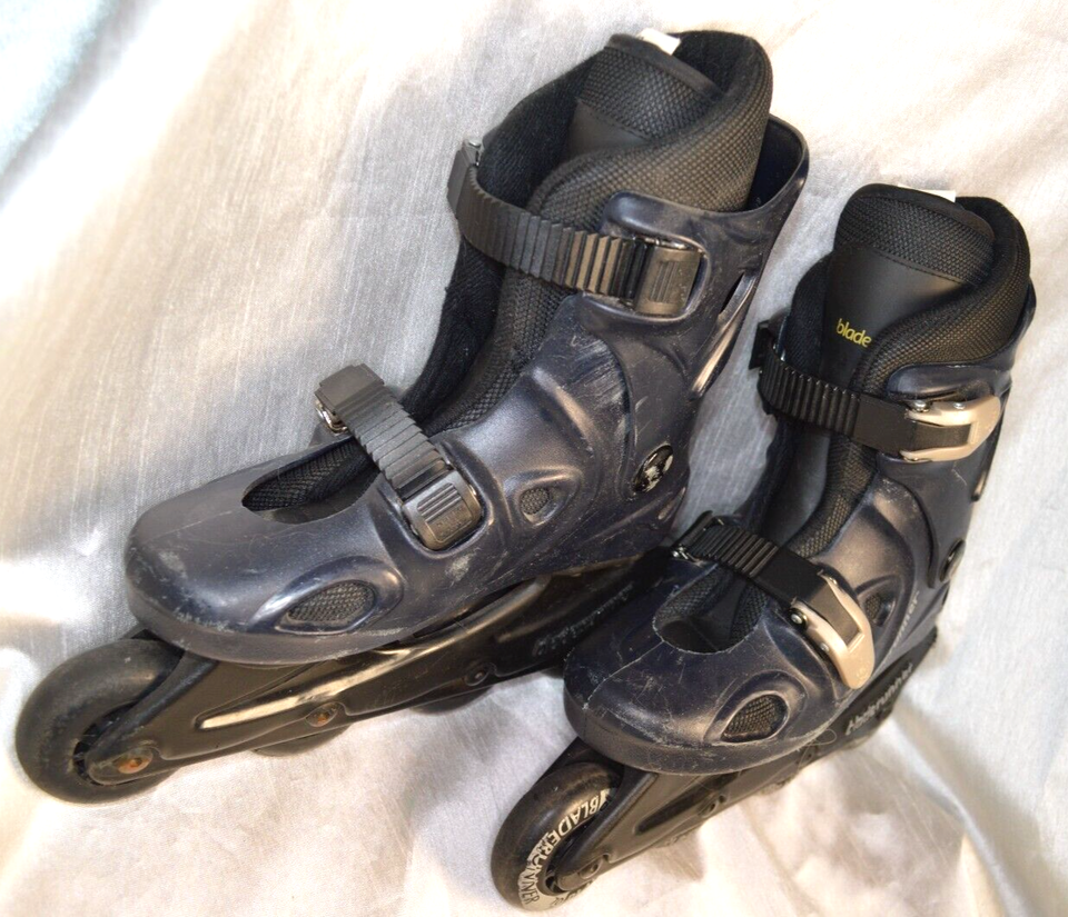 Rollerblade 70 Mm Wheels Inline Skates Size 4 Black/Blue | eBay