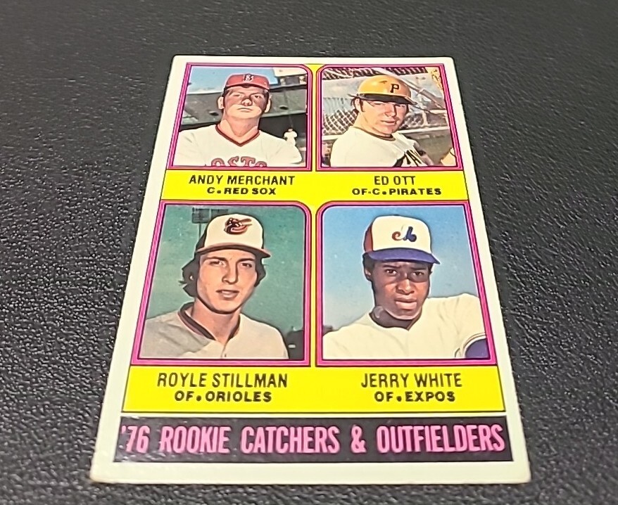 1976 Topps - '76 Rookie Catchers & Outfielders #594 Ed Ott, Jerry White ...