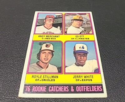1976 Topps - '76 Rookie Catchers & Outfielders #594 Ed Ott, Jerry White ...