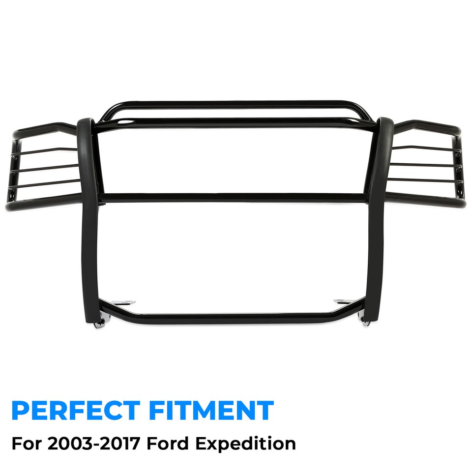 Fits 2003-2017 Ford Expedition Grill Guard Brush Front Bumper Bar Black ...