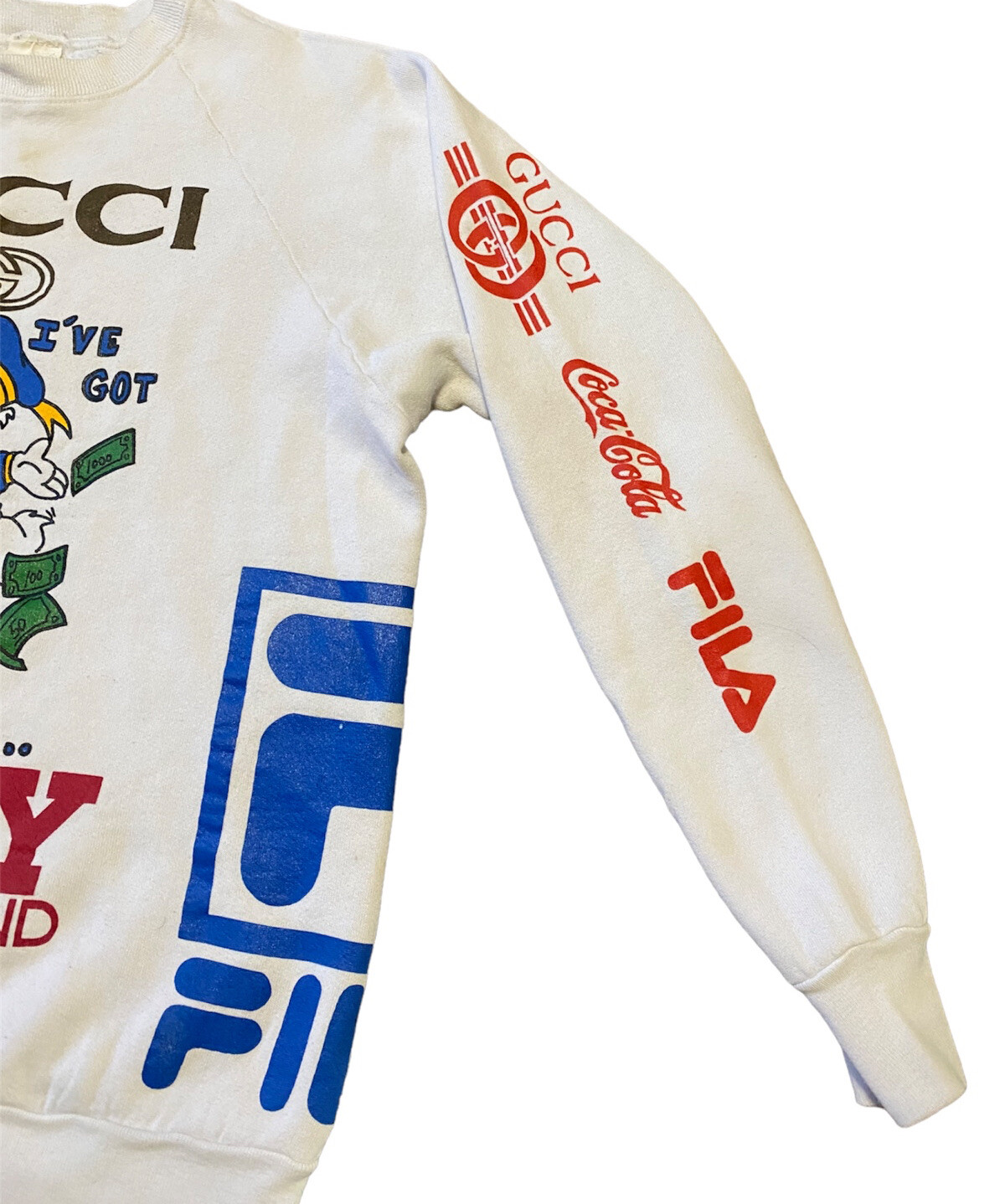 Rare Vintage 80s Gucci Hype Beast Boot Crewneck Sweat… - Gem