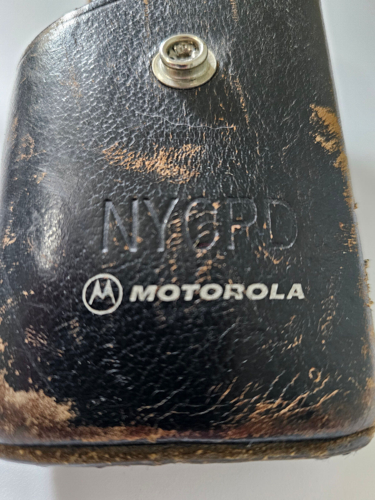 1990's Motorola NYPD Leather Radio Holder and Belt Loop | eBay