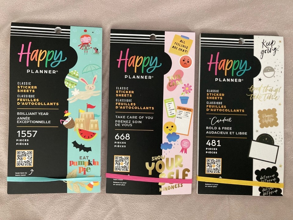 Happy Planner Sticker Books YOU CHOOSE FROM MANY DESIGNS, DISNEY, MORE ...