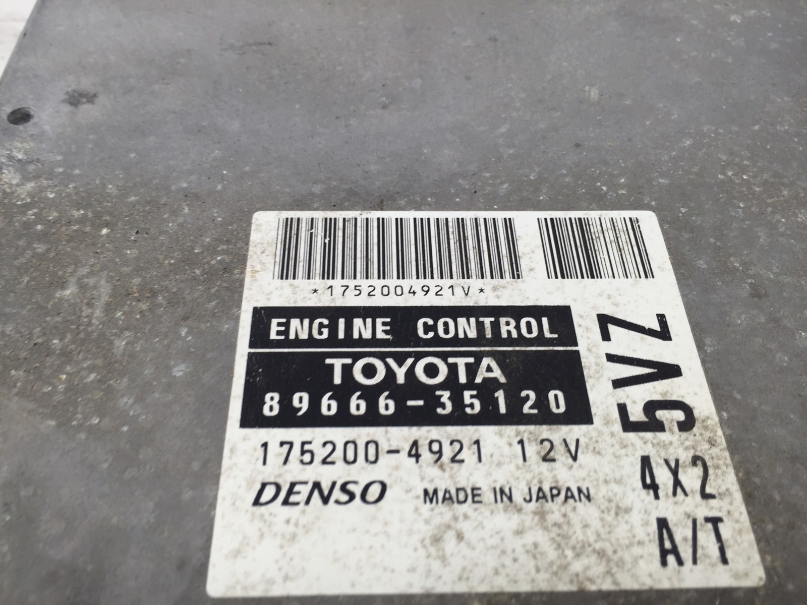 1999 2000 99 00 Toyota 4Runner 3.4 4x2 Engine Computer Ecm Ecu Pcm ...