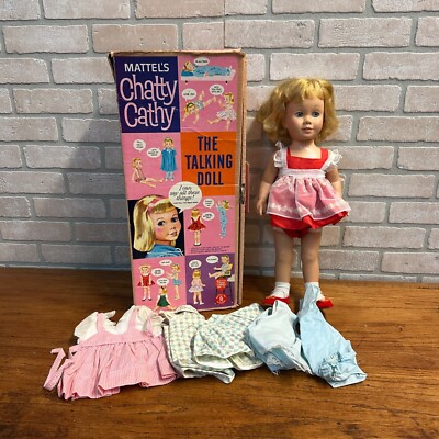 1959 Mattel Inc Original Chatty Cathy Doll Blue Eyes Blonde In Box | eBay