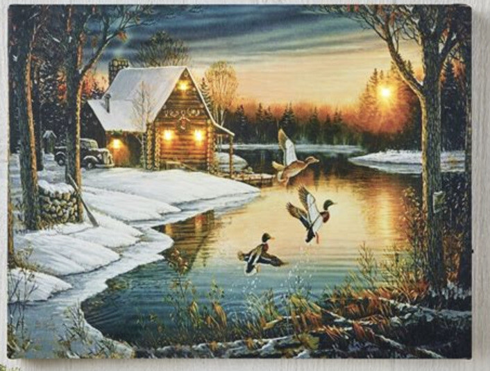 Winter Cabin Paintings