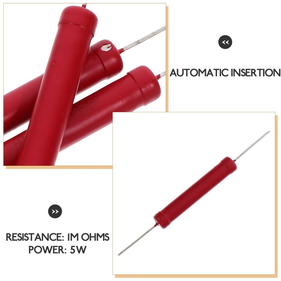 2 Pieces High Voltage Resistor Automotive Resistors Fixed Electric for ...