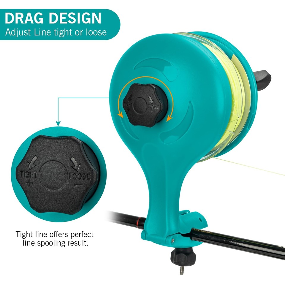 Fishing Line Spooler, Adjustable Fishing Line Winder, Portable Fishing ...