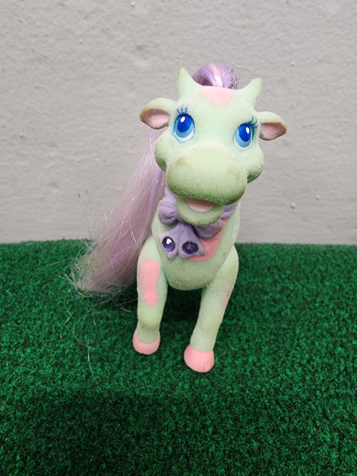 Vtg Meritus Charmin Farm Friends Fuzzimals Annabelle Moo Cow Rare HTF ...