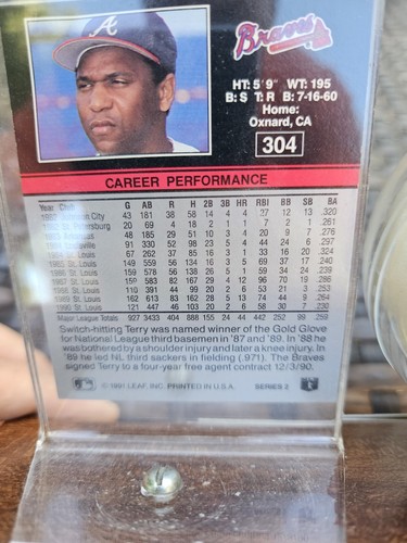 Atlanta Braves' Terry Pendleton Signed And Inscribed "MVP" 1991 W.S ...