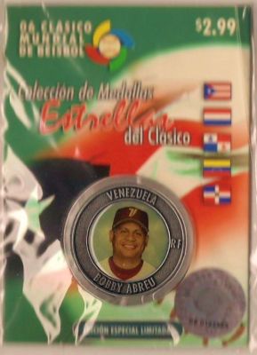 BOBBY ABREU MLB Baseball Puerto Rico VENEZUELA token ficha medalla ...
