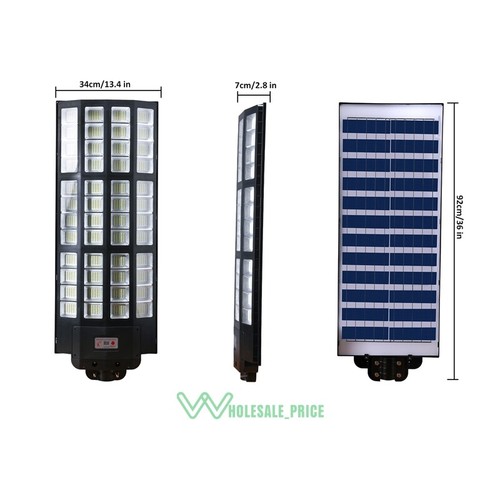 Outdoor Solar Street Light Motion Sensor Lamp Commercial Dusk To Dawn ...