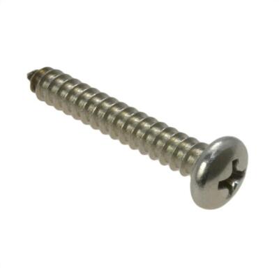 Qty 10 Self Tapper Screw 6g x 1/2" Pan Phillips (PH2) Stainless G304 ...