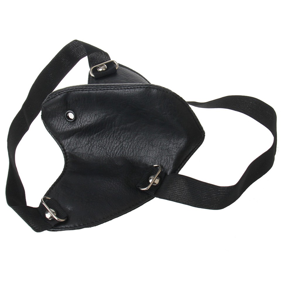 Outdoor Sports Biker Motorcycle Leather Anti-Dust Half Face Mouth ...