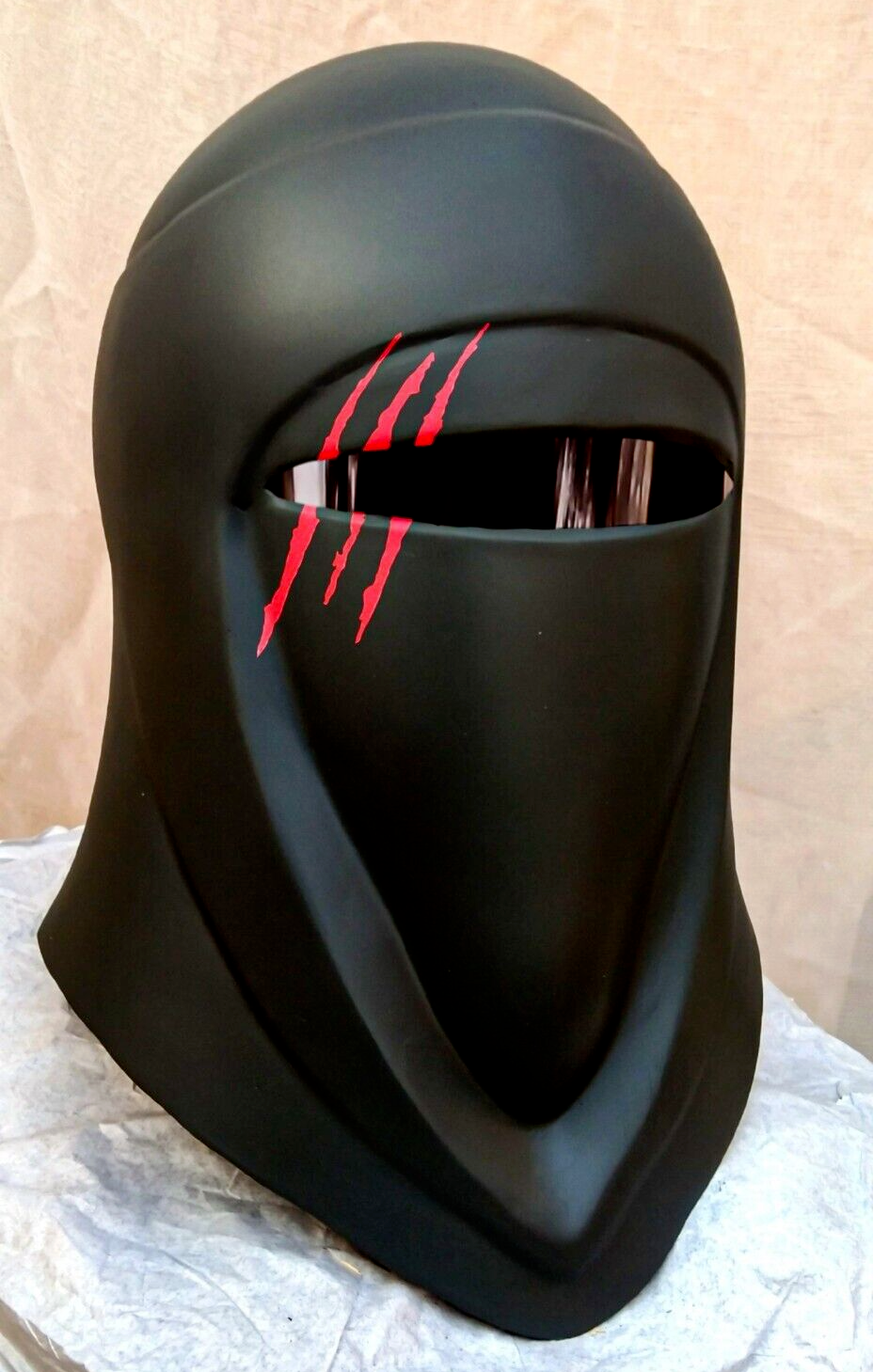 X VINTAGE STAR WARS REPRODUCTION black Imperial Royal Guard Helmet 1996 ...