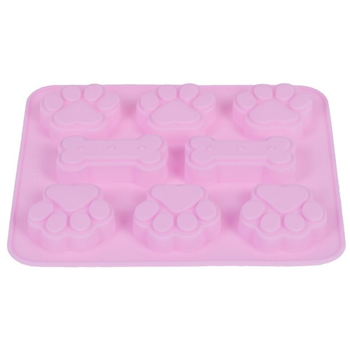 1pc Dog Bone Dog Footprint Cake Mold Silicone dog bone molds party ...