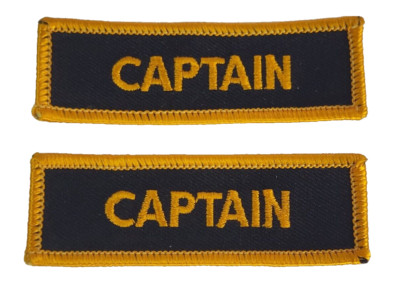 Captain Patch 1"X3" lot of 2 | eBay