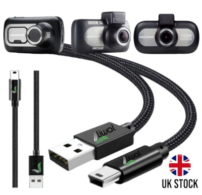 USB to MINI B FAST Data Charger Cable for NextBase 622GW 522GW 422GW ...