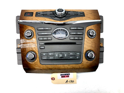 2014-2017 INFINITI QX80 RADIO CONTROL PANEL W/ TEMPERATURE CONTROLS OEM ...