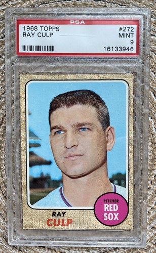 1968 Topps #272 RAY CULP Boston Red Sox PSA 9 MINT | eBay