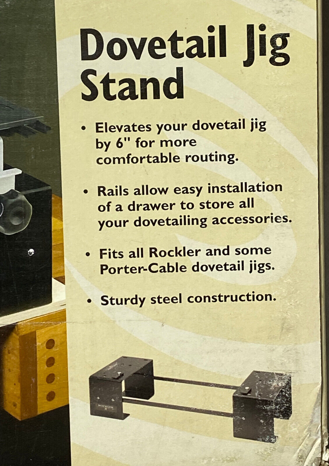 Rockler Dovetail Jig Stand: Elevate Your Routing Comfort with a 6" Lift ...