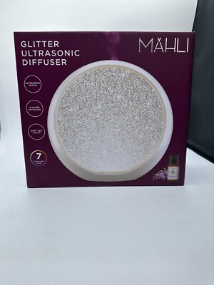Mahli Glitter Ultrasonic Diffuser with Essential Oil and LED Lights ...