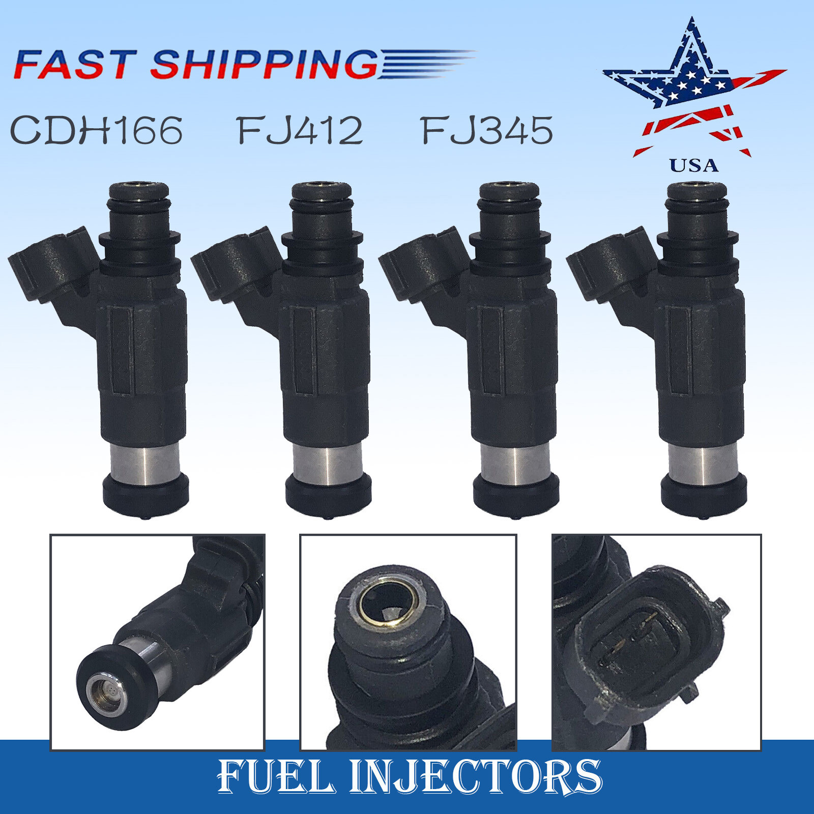 Fit For Mitsubishi Mirage 1997-2002 1.5L Engines CDH166 4pcs Fuel ...