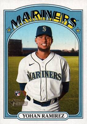 2021 Topps Heritage #530 Yohan Ramirez Seattle Mariners FREE SHIP | eBay