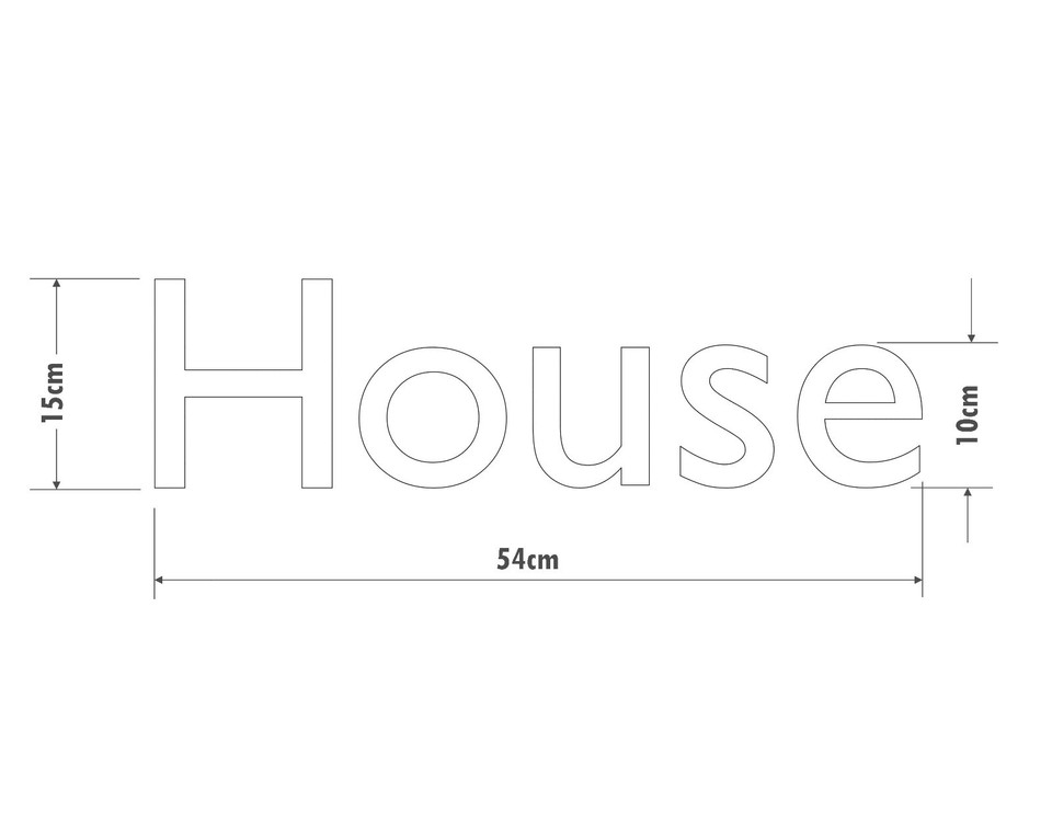Gill Sans Brushed Stainless Steel 15cm series Lettering / Bespoke House ...
