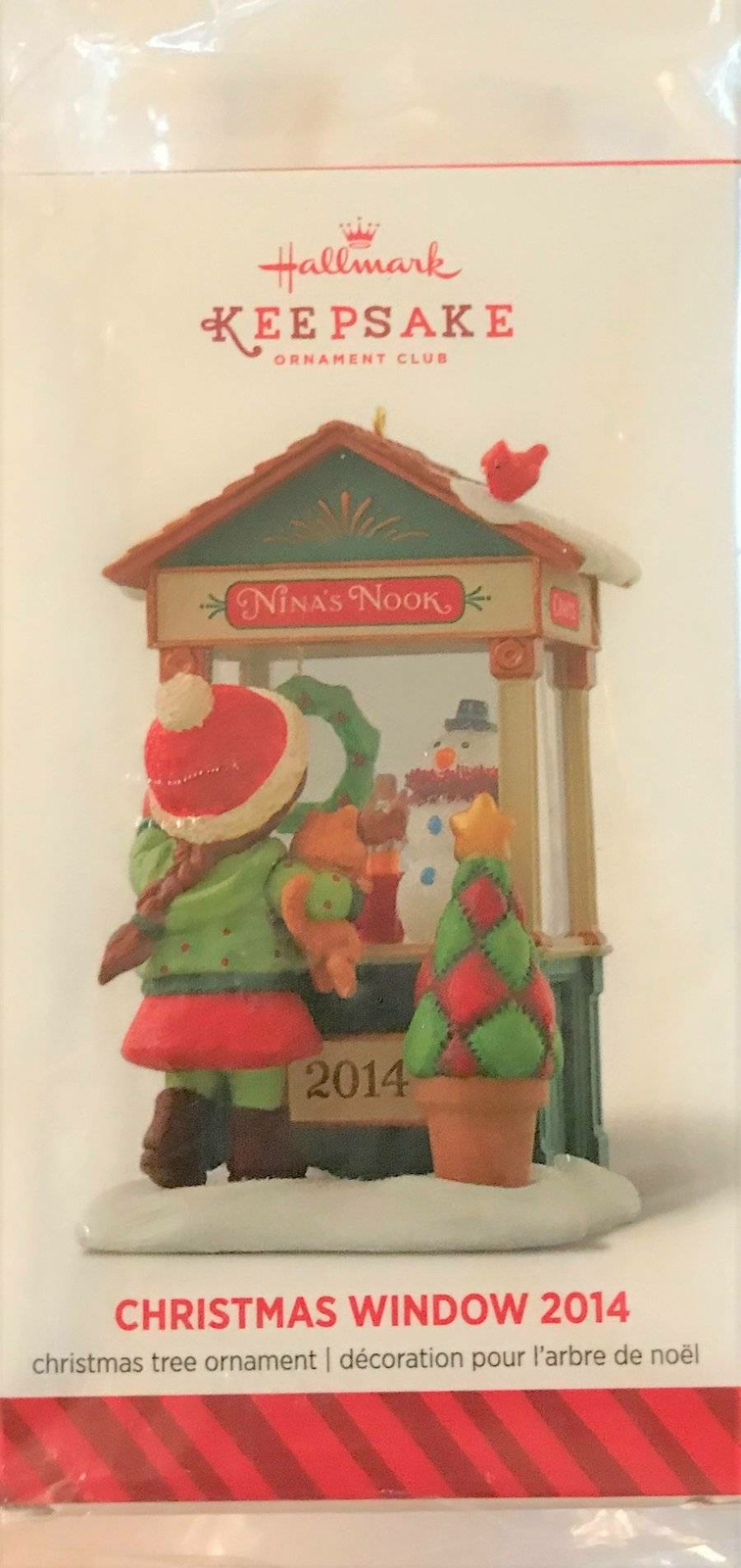 Hallmark Christmas Window 2014 Club Ornament 12th Ninas Nook Yarn ...