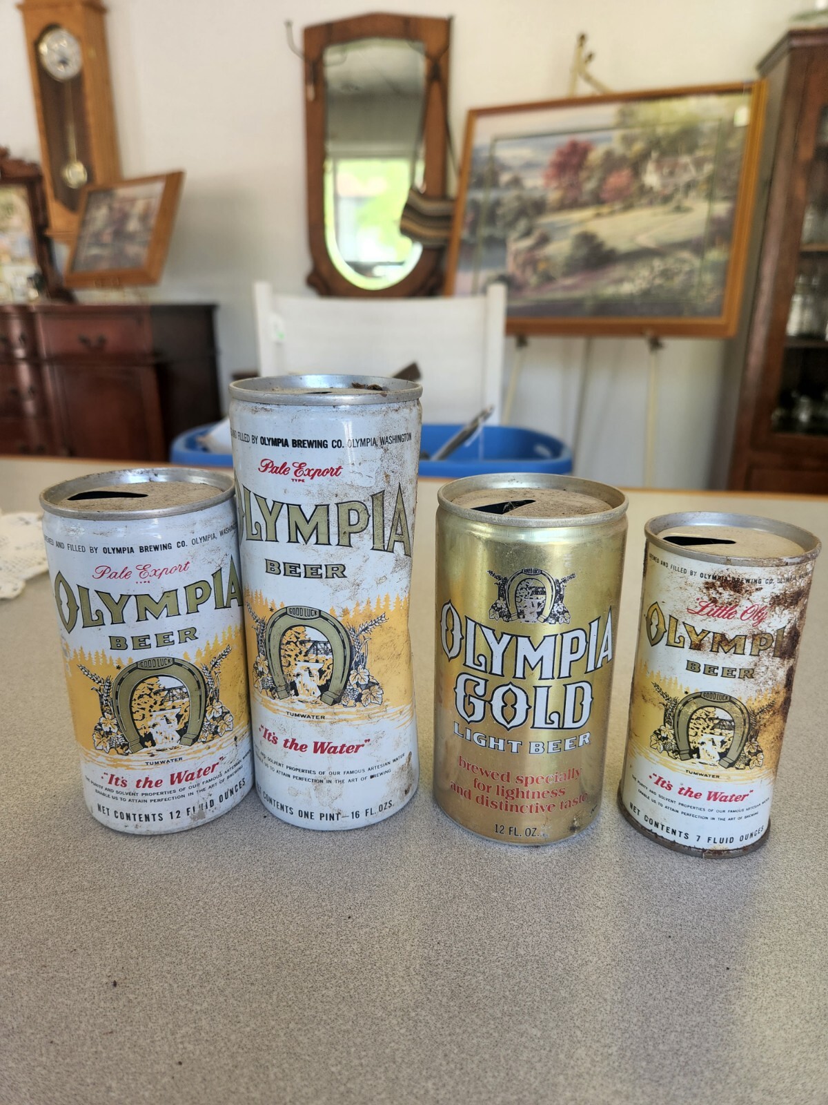Vintage Olympia Beer Can lot of 4 | eBay