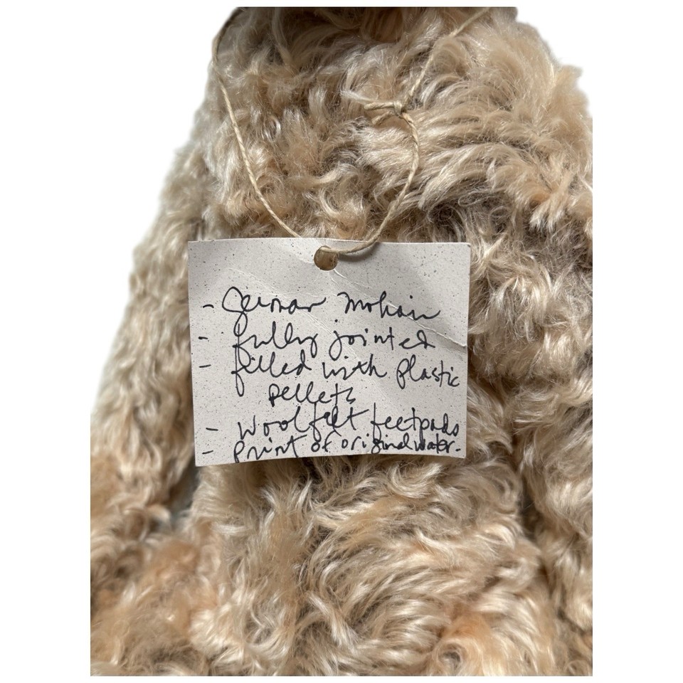 Artist Teddy Beardeaux Bear Curly Beige Mohair 22" Articulated Linda ...